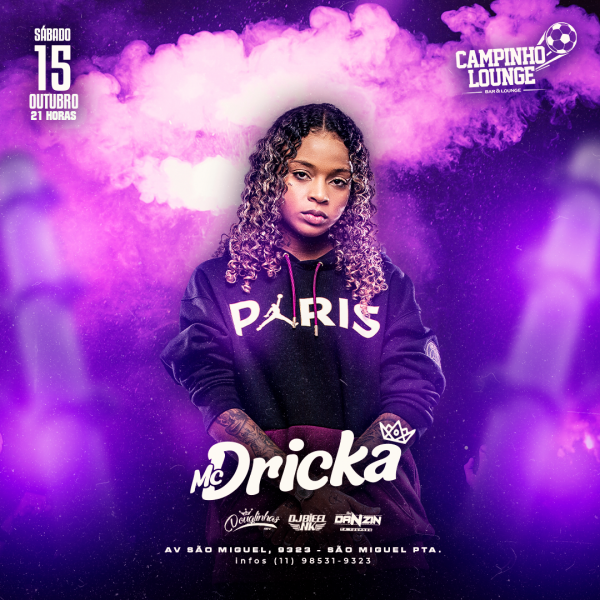 Mc Dricka em São Paulo - Sympla