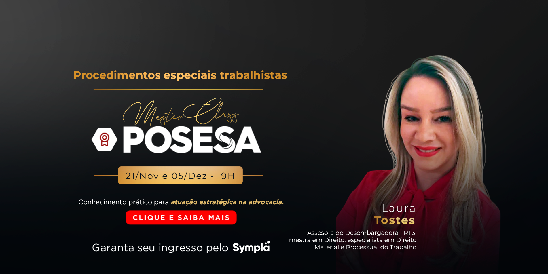 Master Class Procedimentos especiais trabalhistas em Belo Horizonte - Sympla
