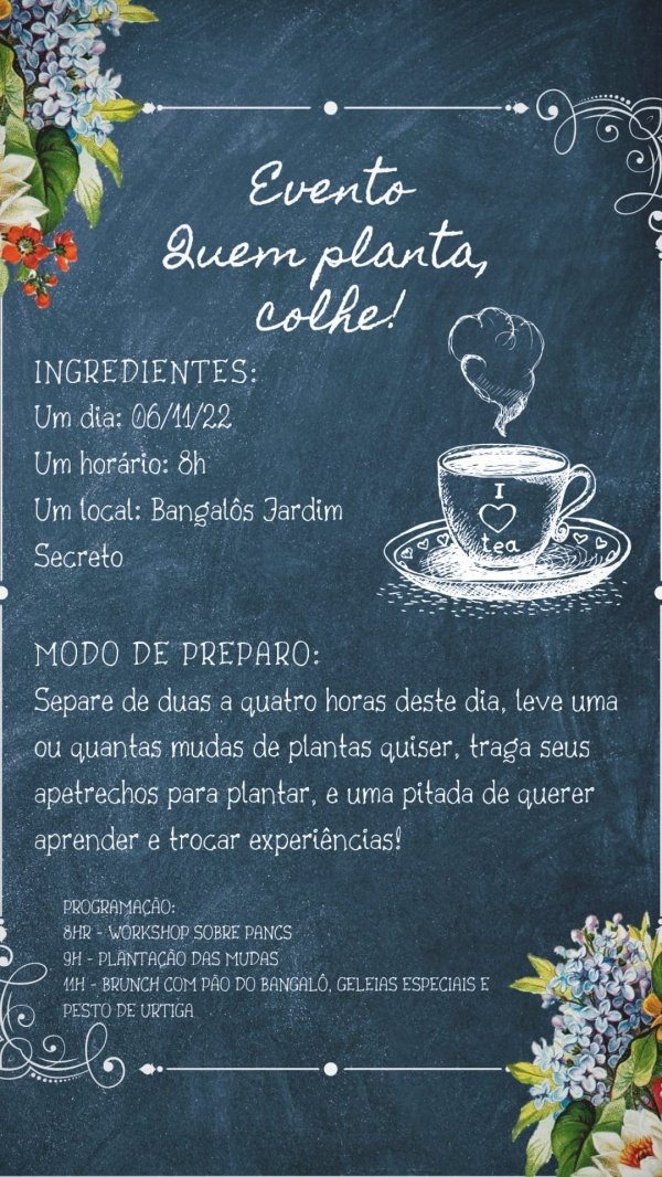 Quem planta, colhe! em Lauro Müller - Sympla