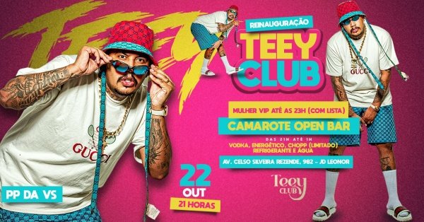 Mc PP da VS - Reinauguração Teey Club em Campinas - 2024 - Sympla
