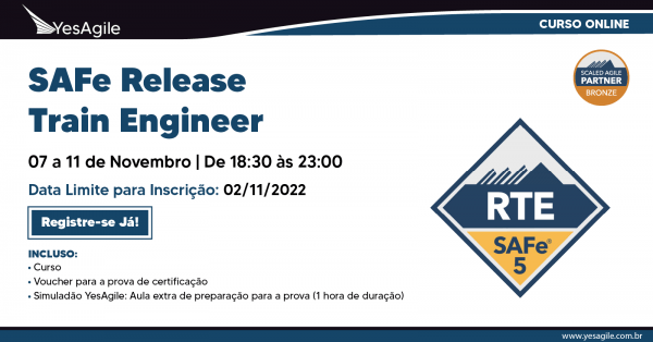 SAFe Release Train Engineer com certificação SAFe® RTE - online - Sympla