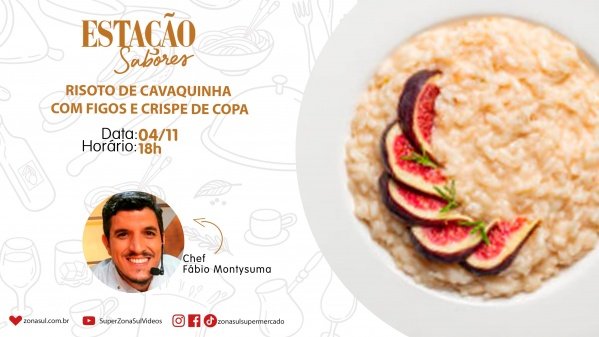 RISOTO DE CAVAQUINHA COM FIGOS E CRISP DE COPA - BARRA em Rio de ...