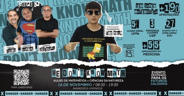 I Do not Know Math: Você aprovado sem saber matemática. em Belém - Sympla