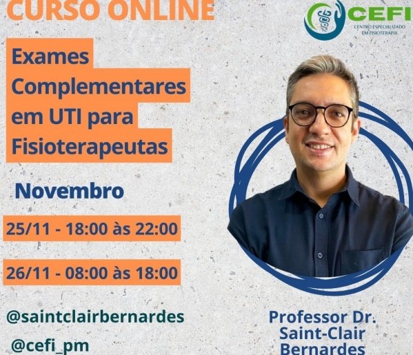 Exames Complementares em UTI para Fisioterapeutas - online - Sympla