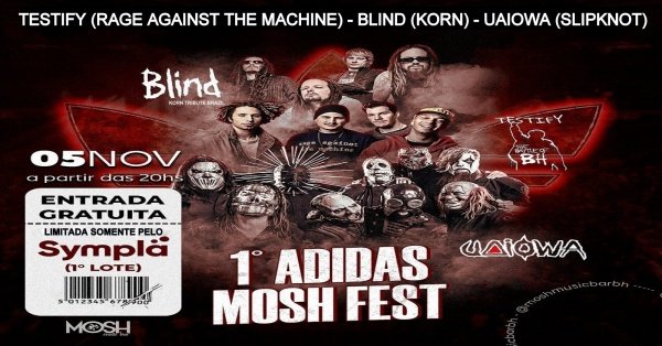 ADIDAS MOSH FEST em Belo Horizonte - Sympla