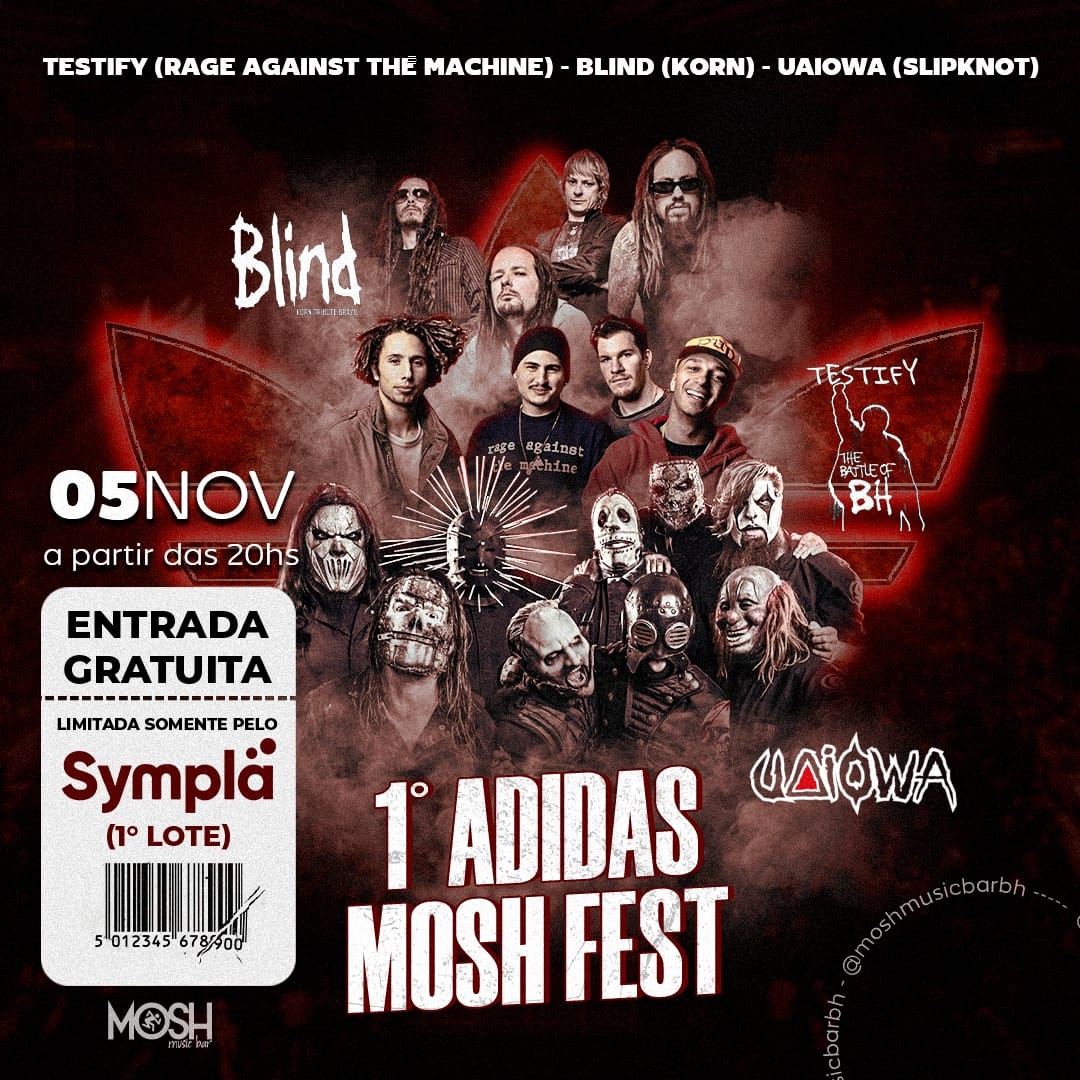 ADIDAS MOSH FEST em Belo Horizonte - Sympla