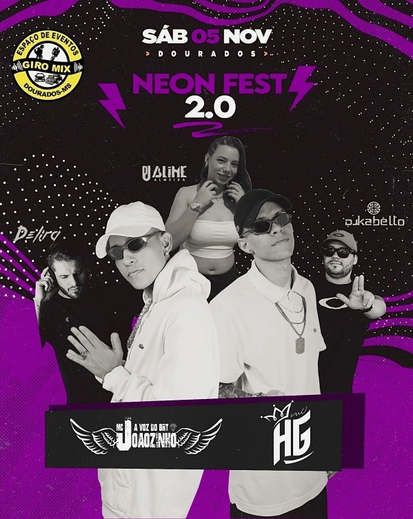 NEON Fest 2.0 em Dourados - Sympla