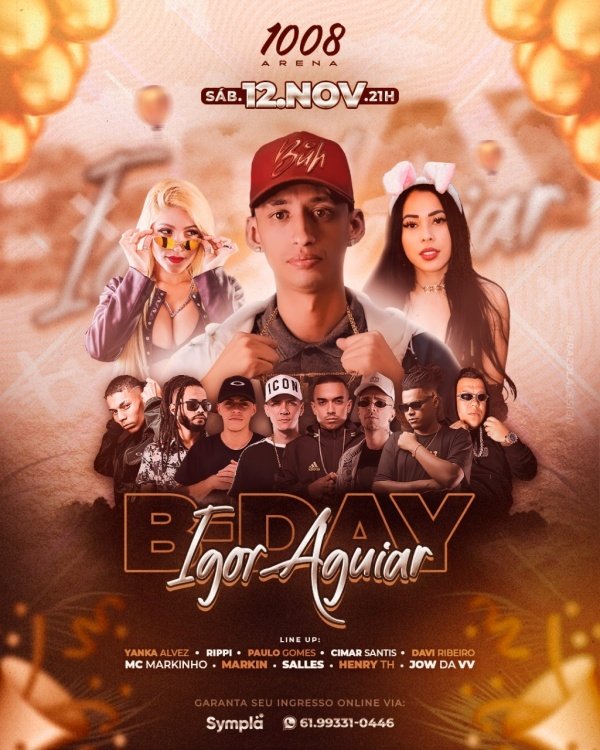 BDAY IGOR AGUIAR em Brasília - Sympla