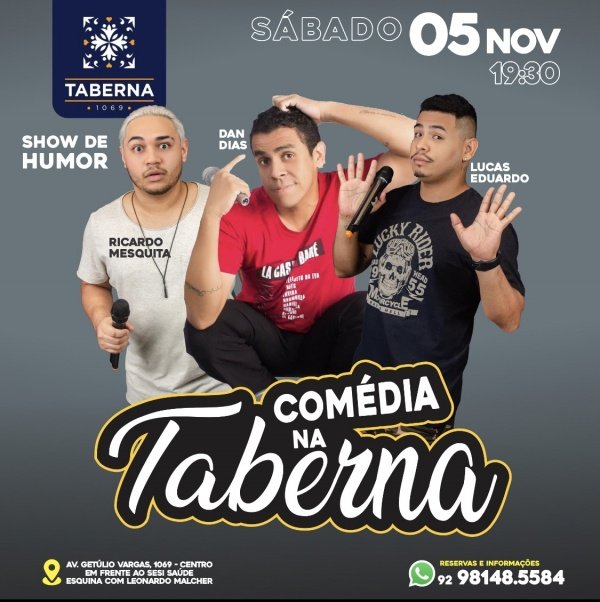 Comédia na taberna em Manaus - Sympla