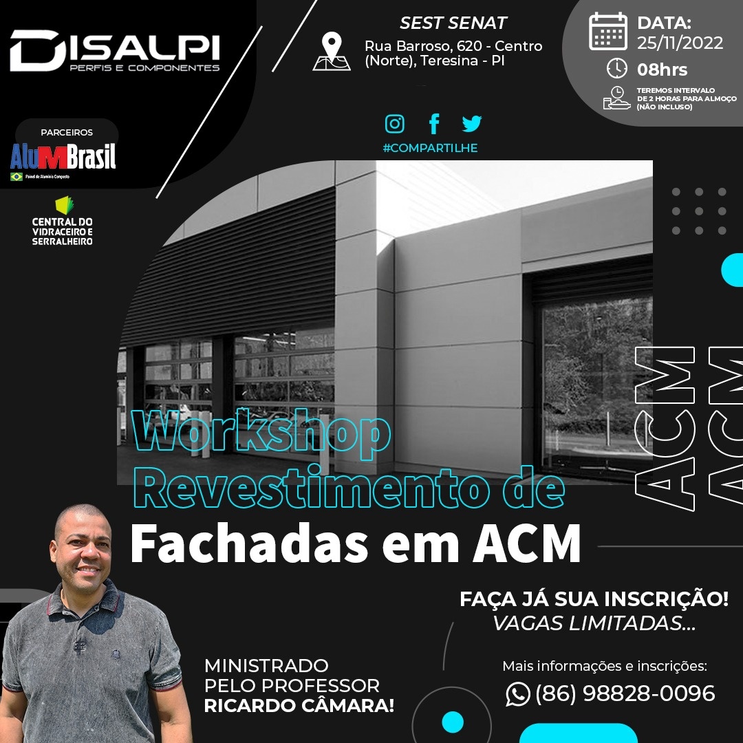 Whorkshop Revestimento de Fachada em ACM em Teresina - Sympla