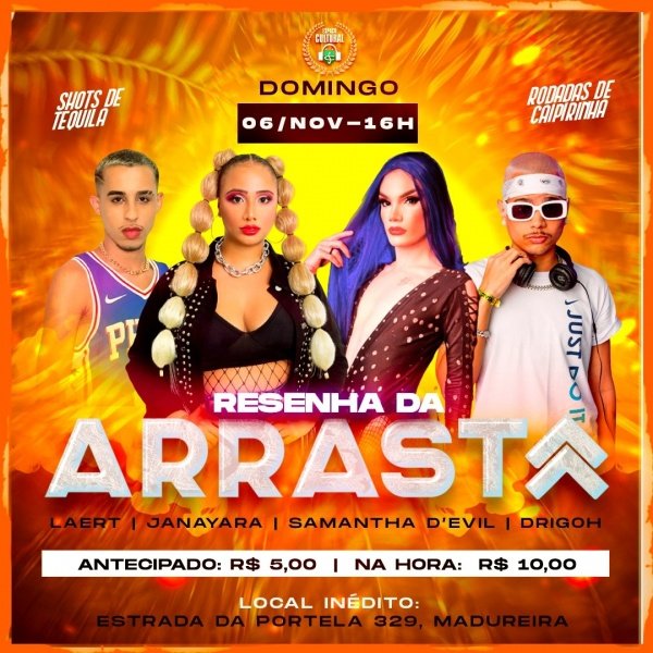 RESENHA DA ARRASTA - DOMINGO - 06/11 - MADUREIRA em Rio de Janeiro - Sympla