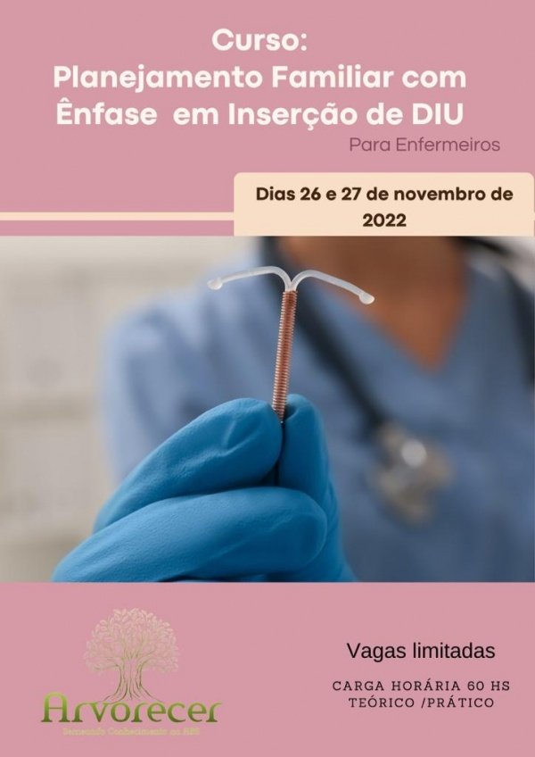Curso: Planejamento Familiar com Ênfase em Inserção de DIU em Porto ...