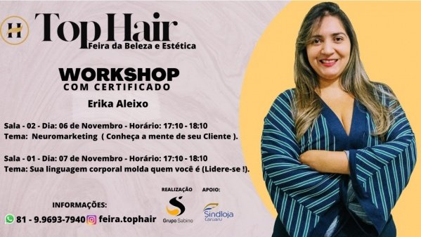 Workshop Sua Linguagem Corporal Molda Quem Você é - Ministrado Erika ...
