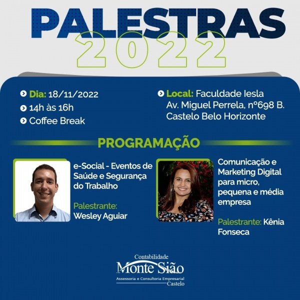 PALESTRAS: e-social - Eventos de Saúde e Segurança do Trabalho ...