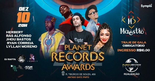 PLANET RECORDS AWARDS 2022 em São Paulo - Sympla