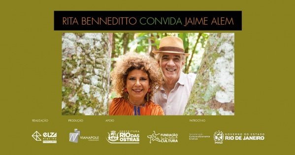 Rita Benneditto convida Jaime Alem em Rio das Ostras - Sympla