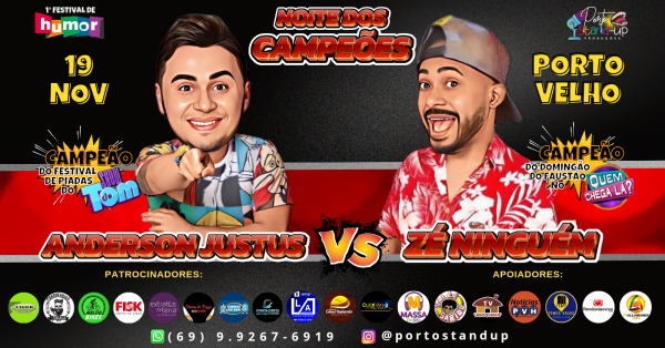 1° Festival de Humor Porto Rio Stand-up Comedy em Porto Velho - Sympla