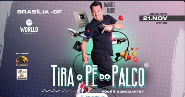 Standup Marcelo Duque | Brasília em Brasília - Sympla