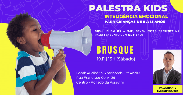 Palestra Kids de Inteligência Emocional em Brusque - Sympla