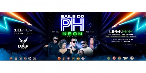 Baile do PH open bar em Porto Velho - Sympla