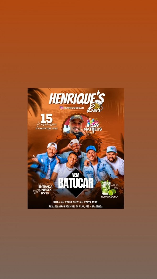 Tardezinha do Henrique's em Belo Horizonte - Sympla