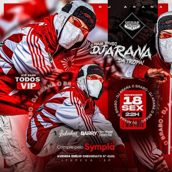 Dj Arana - Vegas Lounge Itupeva Jundiaí - Funk em Itupeva - Sympla