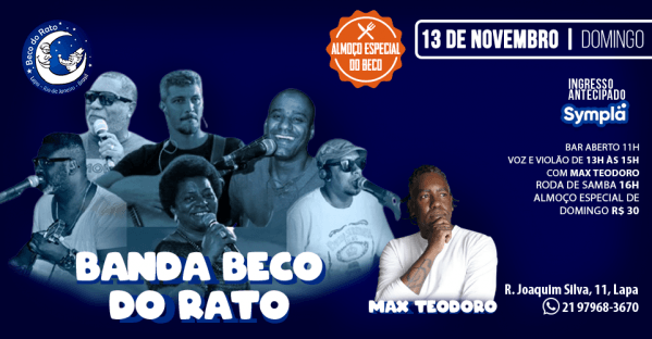 Banda Beco do Rato em Rio de Janeiro - Sympla