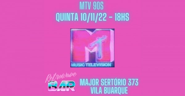 Retrowave Bar MTV 90s em São Paulo - Sympla