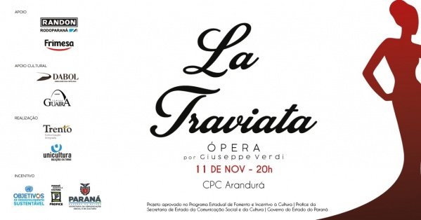 Bravíssimo - Ópera La Traviata em Medianeira - Sympla