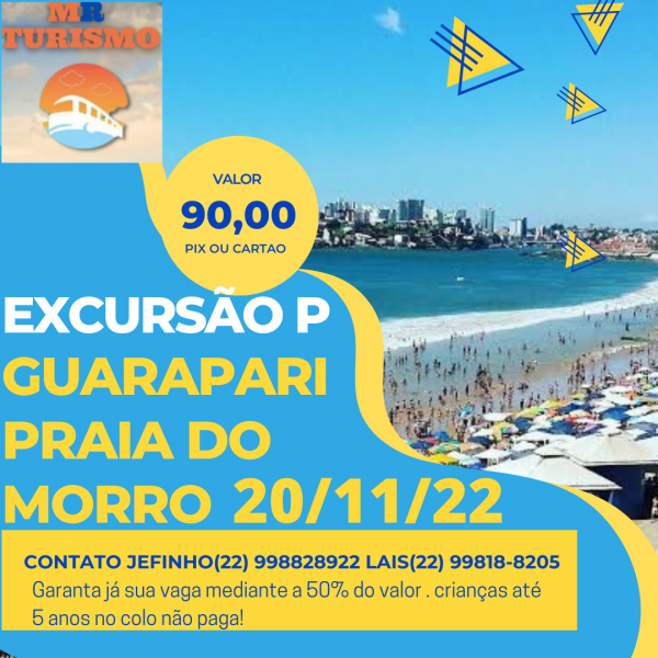 Excursão Guarapari em Campos dos Goytacazes - Sympla