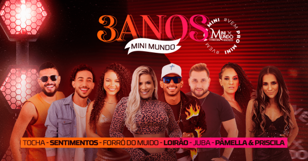 3 ANOS DO MINI MUNDO !!! em Paulista - Sympla