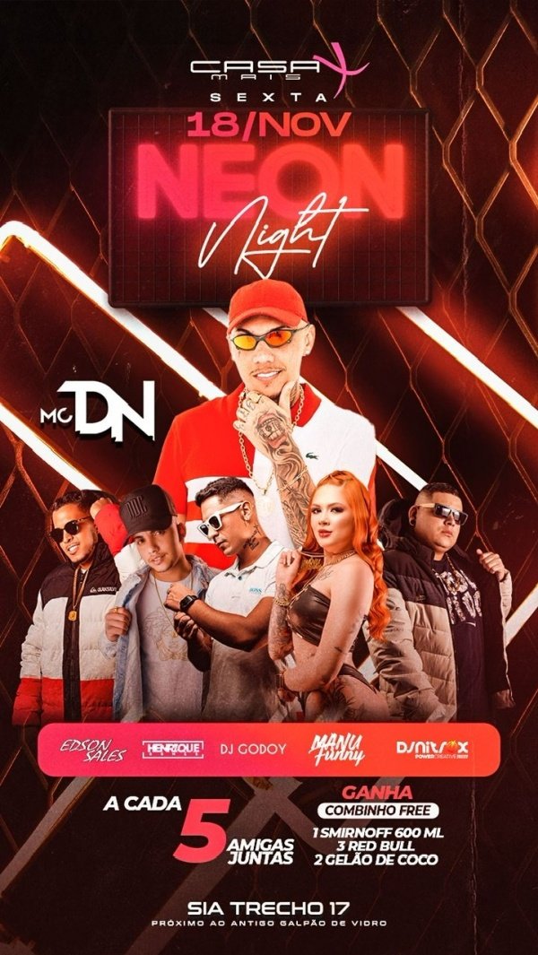 Neon Night em Brasília - Sympla