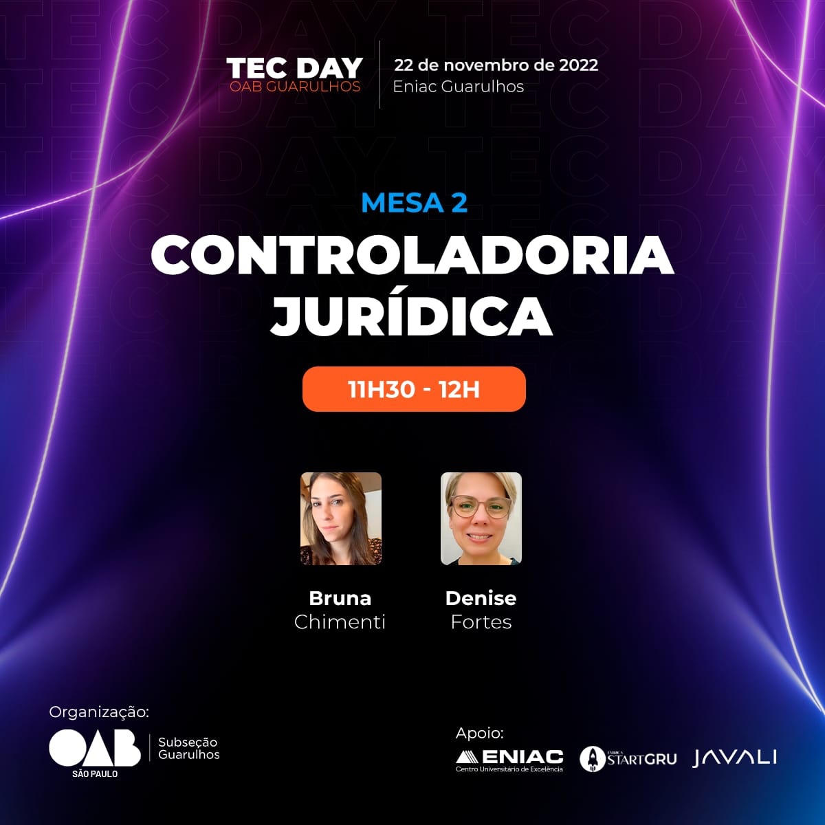 Congresso de Inovação - TEC DAY OAB Guarulhos em Guarulhos - Sympla