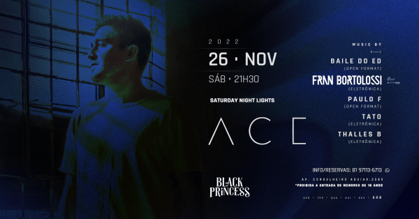 ACE CLUB SABADO 26/11/2022 em Recife - Sympla