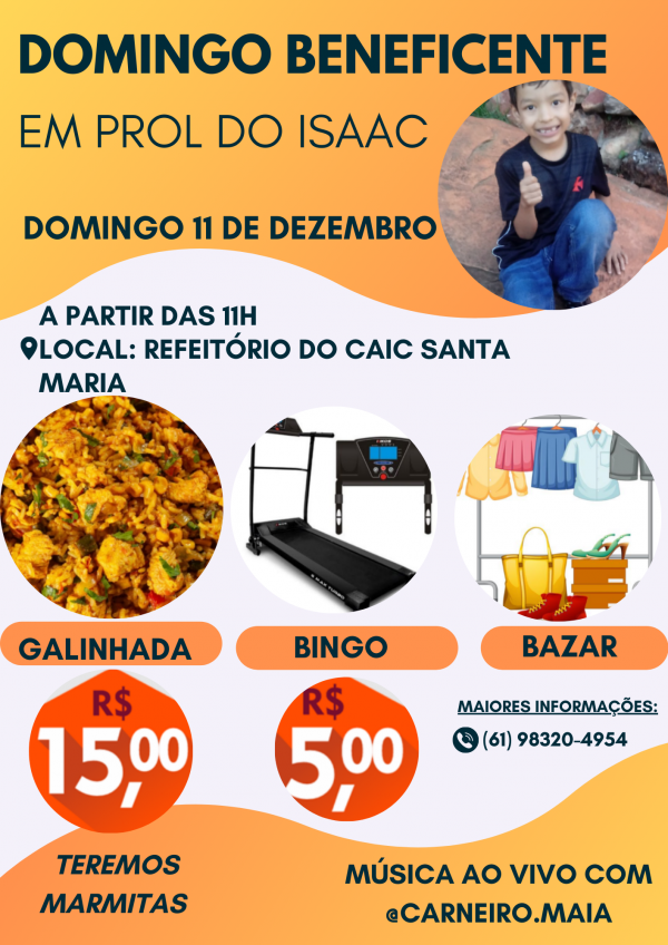 Domingo beneficente em Brasília - Sympla