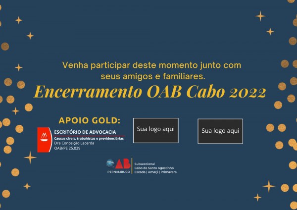 Confra OAB 2022 Cabo, Escada, Amaraji e Primavera. em Cabo de Santo ...