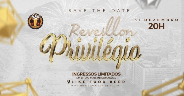 Réveillon 2023 - Like Food Beer em Betim - Sympla