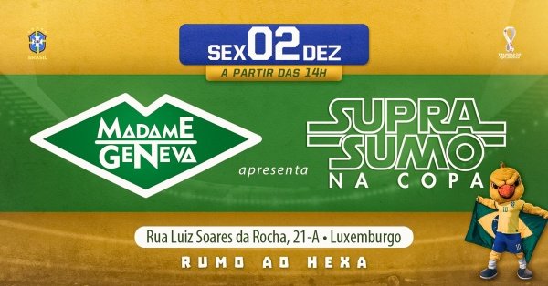 SUPRA SUMO na Copa ::: Transmissão + Festa em Belo Horizonte - Sympla