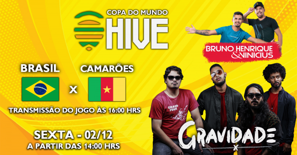 BRASIL X CAMARÕES - COPA DO MUNDO HIVE - 02/12 em Betim - Sympla