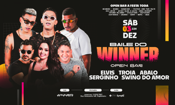 BAILE DO WINNER (OPEN BAR) em Recife - Sympla