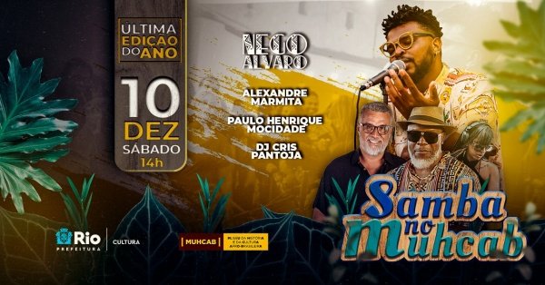 SAMBA NO MUHCAB - NEGO ALVARO em Rio de Janeiro - Sympla