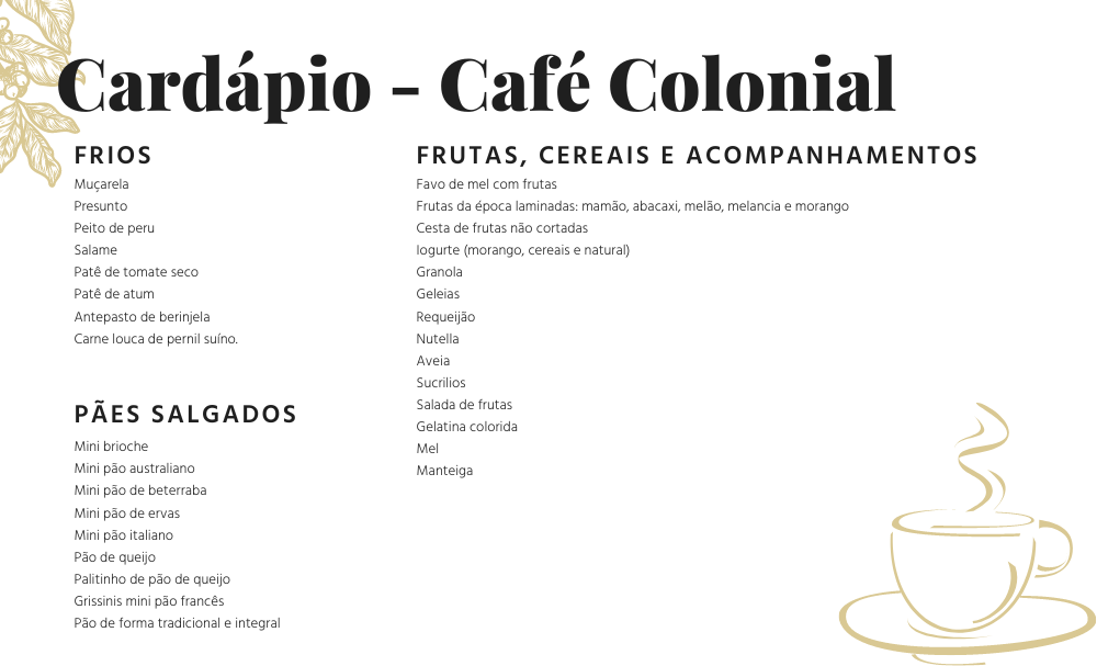 Café Colonial no Castelo dos Vinhais - Especial de Natal em Vinhedo ...