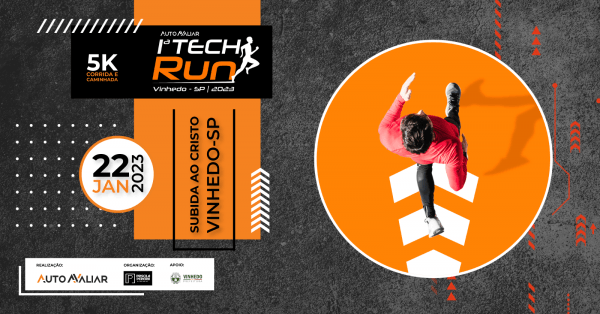 1ª Tech Run Auto Avaliar | Vinhedo/SP em Vinhedo - Sympla