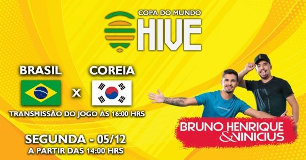 BRASIL X COREIA - COPA DO MUNDO HIVE - 05/12 - 16 HORAS em Betim - Sympla