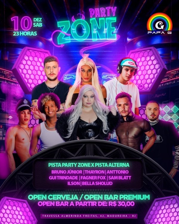 PARTY ZONE - OPEN BAR A PARTIR DE 30$ - PAPAG - 23H em Rio de Janeiro ...