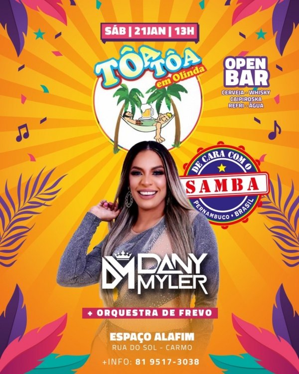 Tô a toa em Olinda em Olinda - Sympla