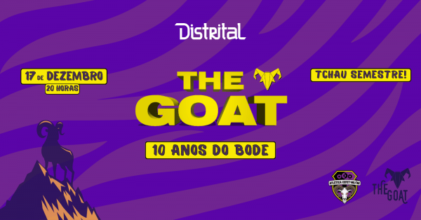 THE GOAT - 10 ANOS em Belo Horizonte - Sympla