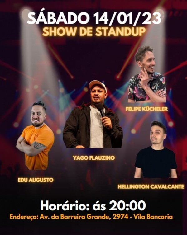 stand up ( show de comédia) em São Paulo - Sympla