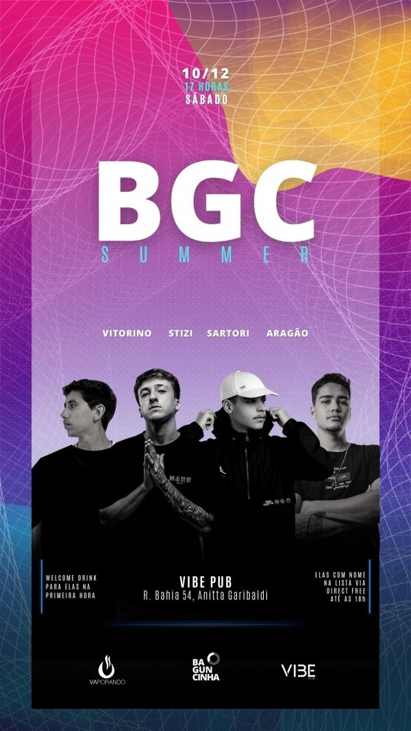 BGC SUMMER | At Vibe Pub em Joinville - Sympla