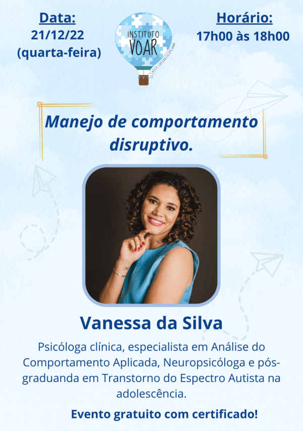 Manejo de comportamento disruptivo em São José do Rio Preto - Sympla